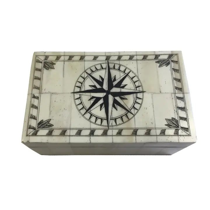 Compass Rose with Border Box – The New Bedford Whaling Museum